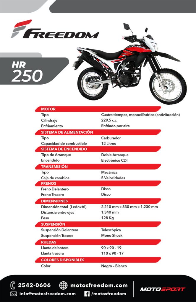 Freedom HR 250 - CRMOTOS