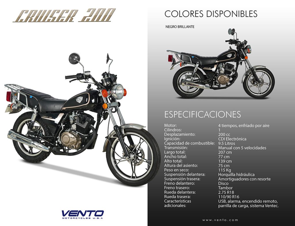 VENTO Cruiser 200 - CRMOTOS