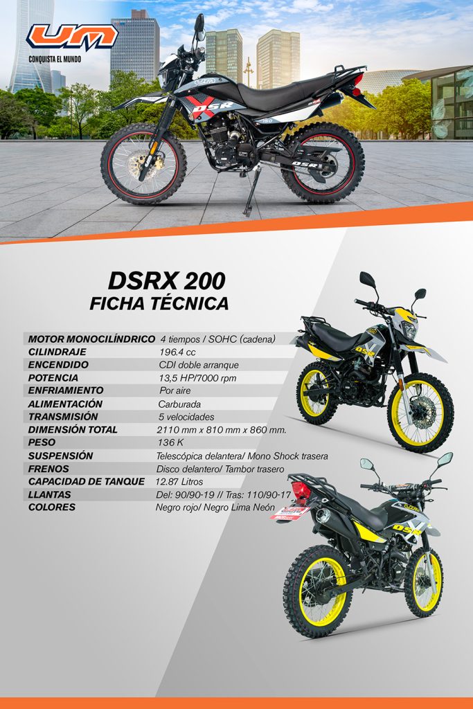 UM DSRX 200 (agotada) - CRMOTOS