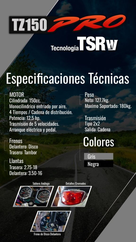 Haojue TZ 150 Pro - CRMOTOS